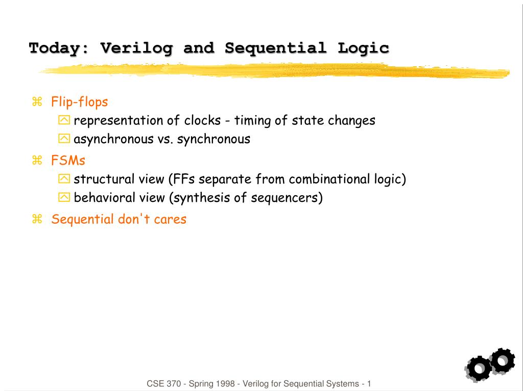 PPT - Today: Verilog and Sequential Logic PowerPoint Presentation, free ...