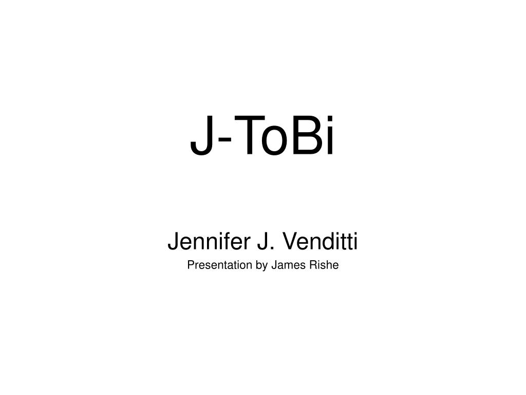 PPT - J-ToBi PowerPoint Presentation, free download - ID:3195050