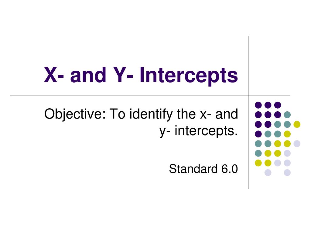 PPT - X- and Y- Intercepts PowerPoint Presentation, free download - ID ...