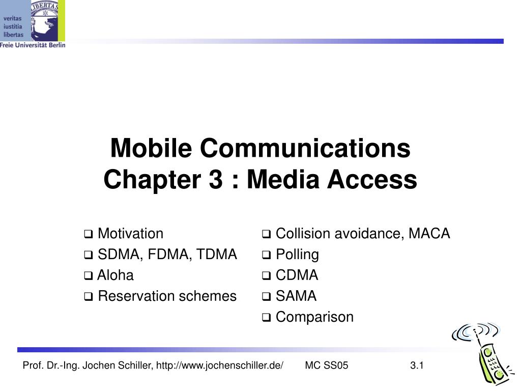 PPT - Mobile Communications Chapter 3 : Media Access PowerPoint ...