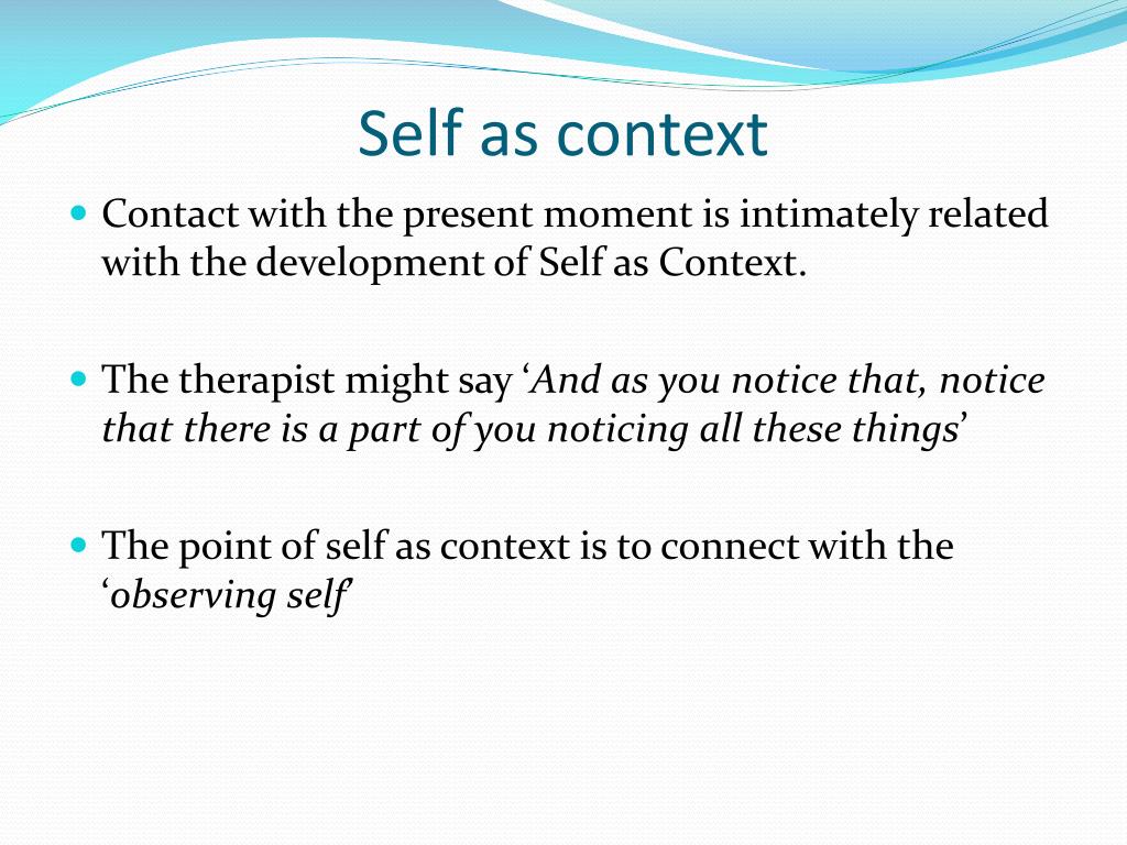 PPT - Self as context PowerPoint Presentation, free download - ID:3196957