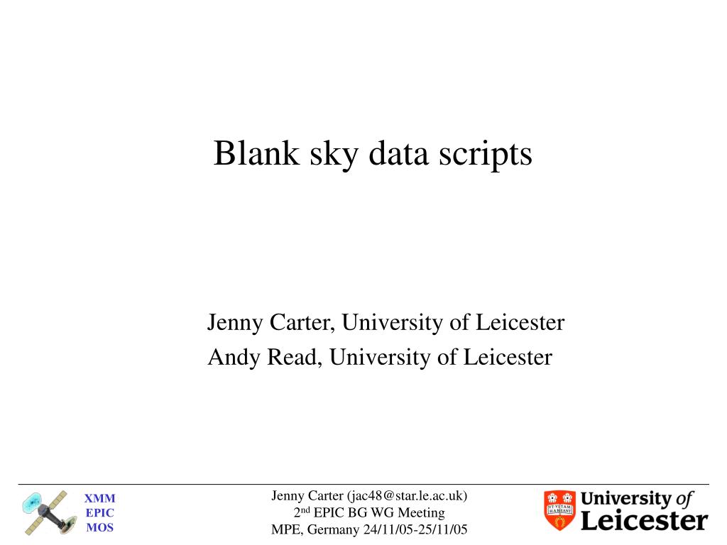 PPT - Blank sky data scripts PowerPoint Presentation, free download ...