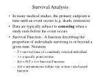 PPT - Survival analysis PowerPoint Presentation, free download - ID:1379874