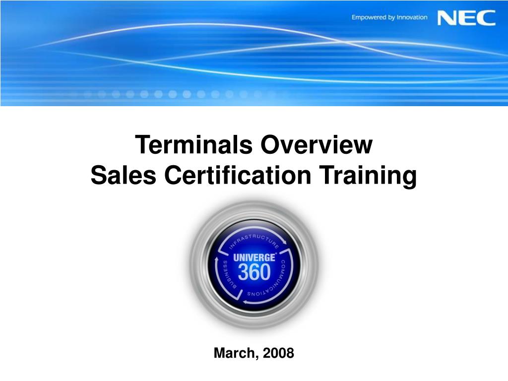 PPT - Terminals Overview Sales Certification Training PowerPoint ...