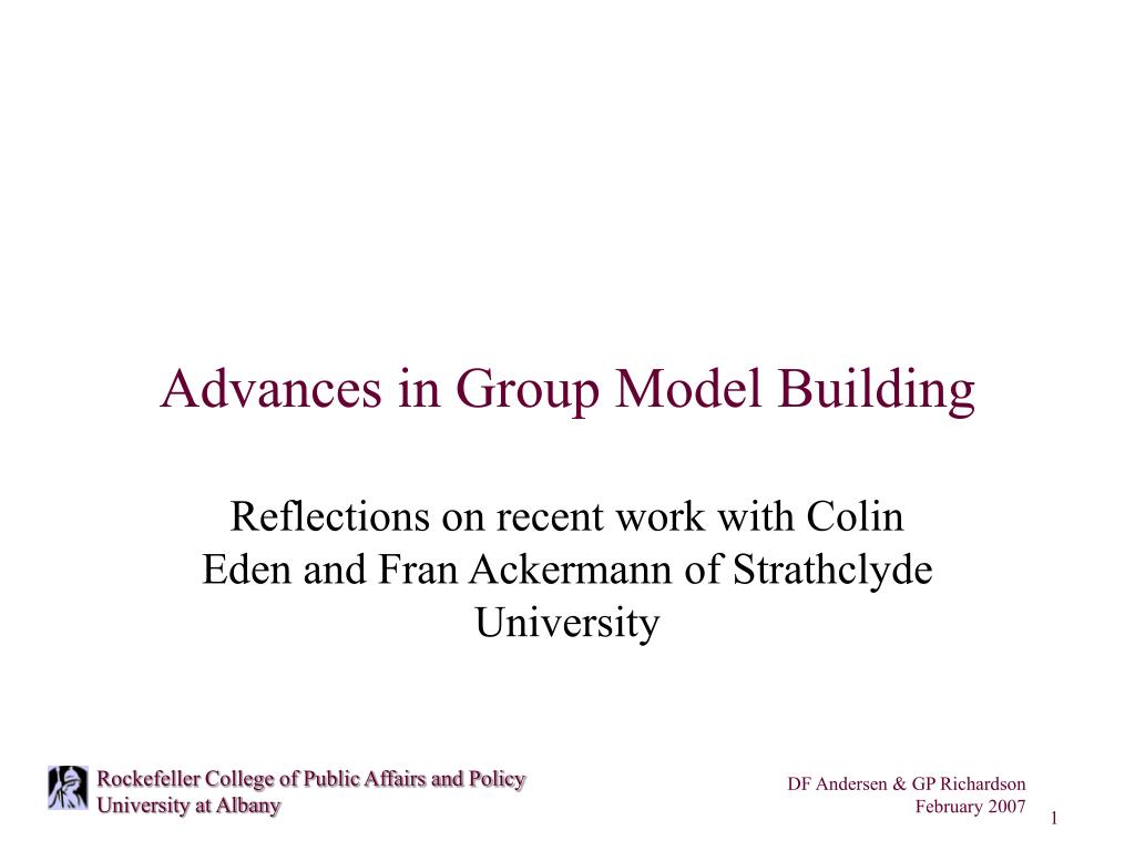 PPT - Advances in Group Model Building PowerPoint Presentation, free ...