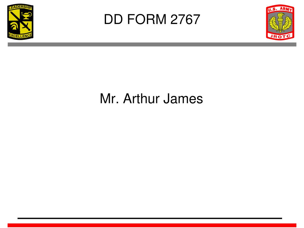 PPT - DD FORM 2767 PowerPoint Presentation, free download - ID:3199065