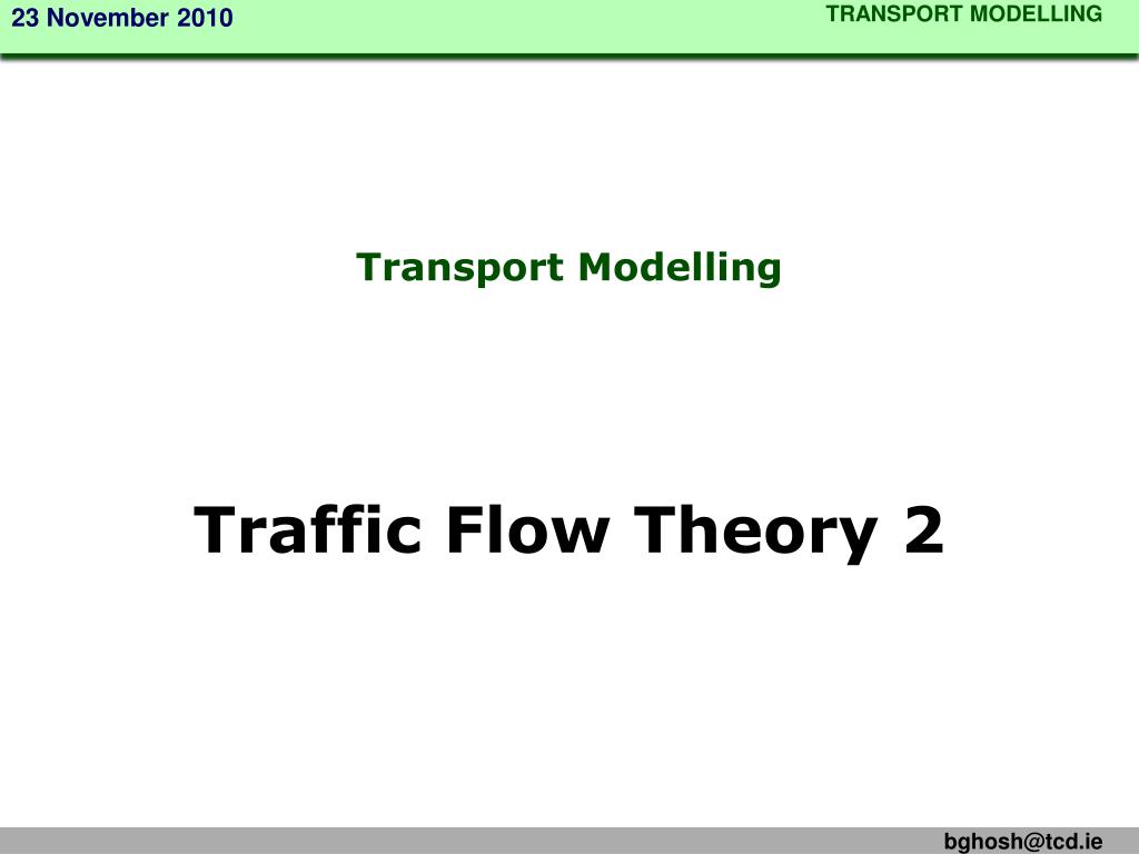 PPT - Transport Modelling PowerPoint Presentation, free download - ID ...
