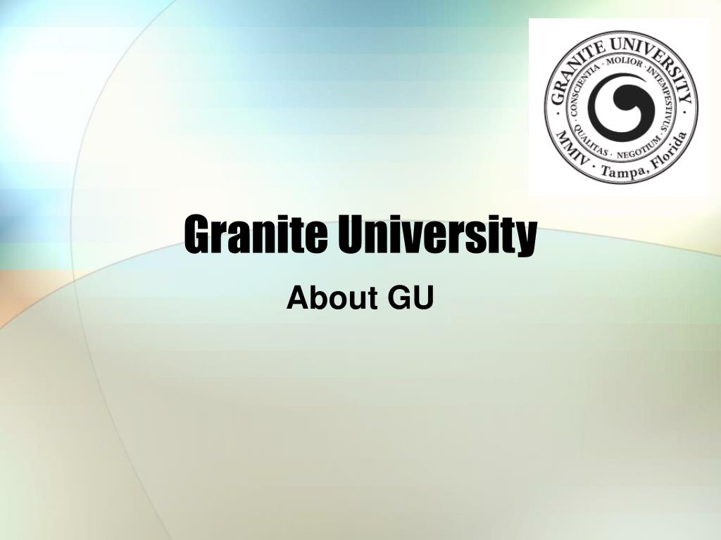 PPT - Granite University PowerPoint Presentation, free download - ID ...