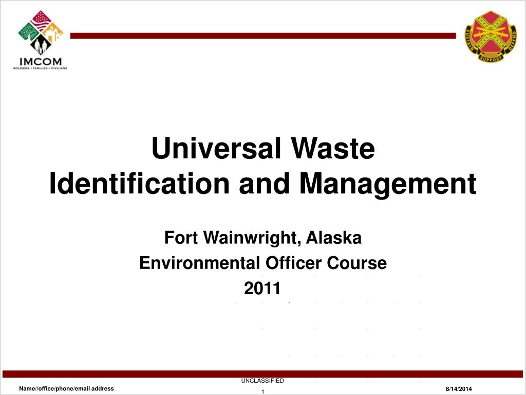 PPT - Universal Waste Identification and Management PowerPoint ...