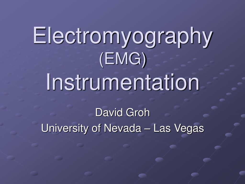 PPT - Electromyography (EMG) Instrumentation PowerPoint Presentation ...