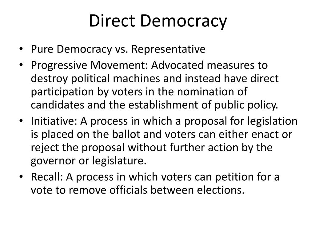 PPT - Direct Democracy PowerPoint Presentation, free download - ID:3204962