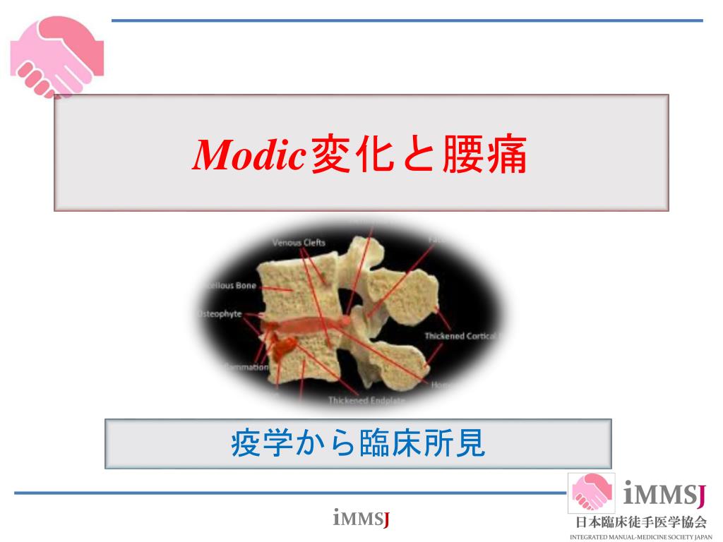 PPT - Modic 変化と腰痛 PowerPoint Presentation, free download - ID:3205690