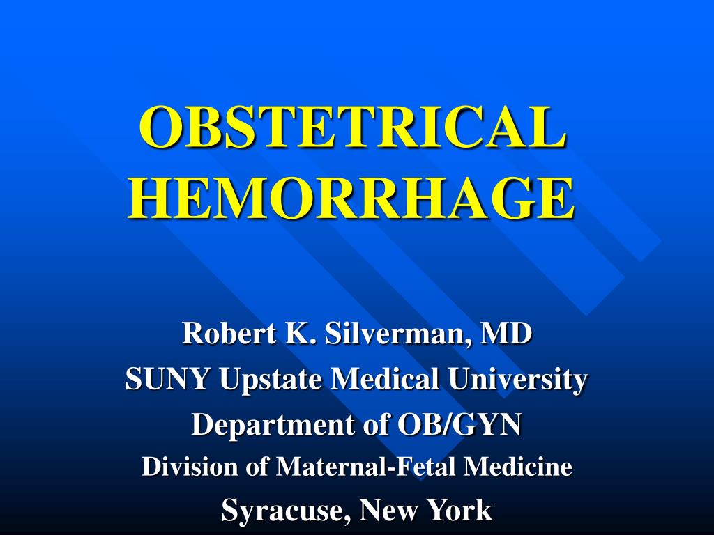 PPT - OBSTETRICAL HEMORRHAGE PowerPoint Presentation, free download ...