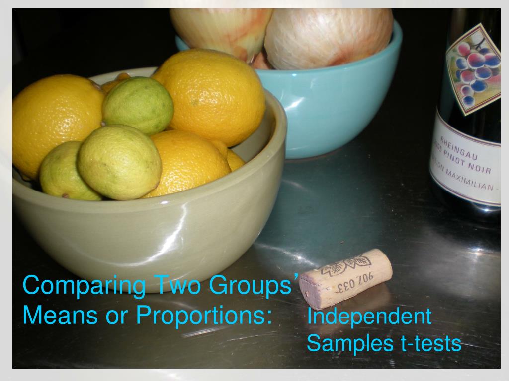 PPT - Comparing Two Groups ’ Means or Proportions: PowerPoint ...