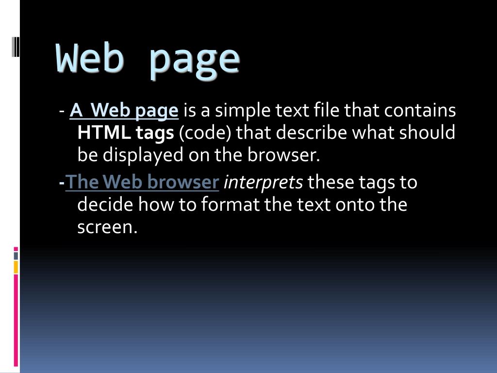 PPT - Web page PowerPoint Presentation, free download - ID:3209206