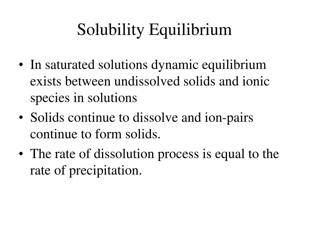 PPT - Solubility Equilibrium PowerPoint Presentation, free download ...