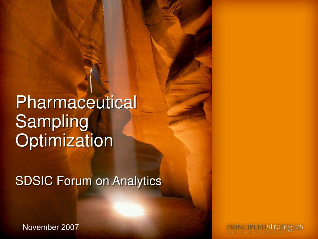 PPT - Pharmaceutical Sampling Optimization PowerPoint Presentation ...