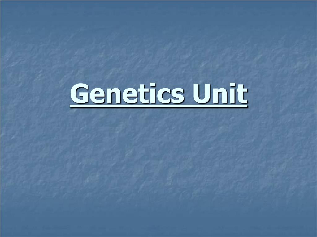 PPT - Genetics Unit PowerPoint Presentation, free download - ID:3210719