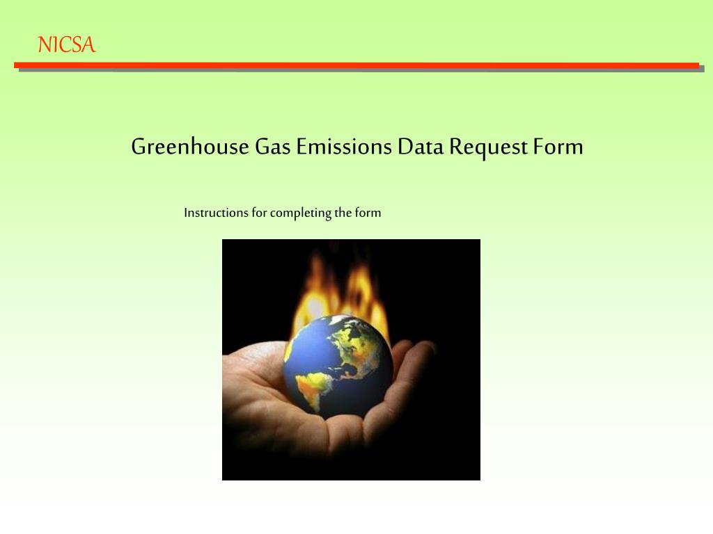 PPT - Greenhouse Gas Emissions Data Request Form PowerPoint ...