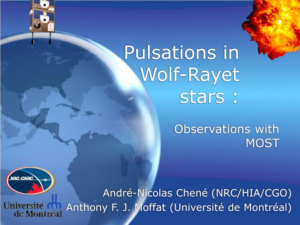 PPT - Pulsations in Wolf-Rayet stars : PowerPoint Presentation, free ...