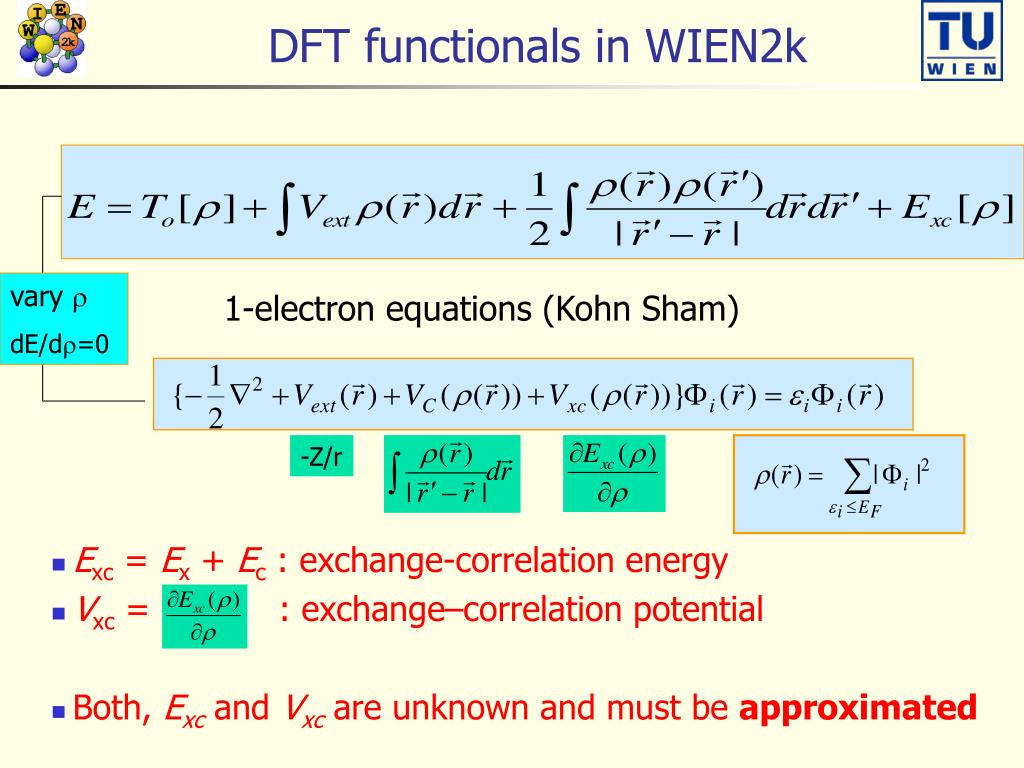PPT - DFT functionals in WIEN2k PowerPoint Presentation, free download ...