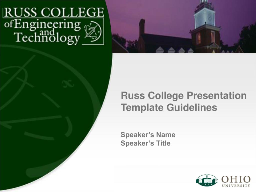 PPT - Russ College Presentation Template Guidelines PowerPoint ...