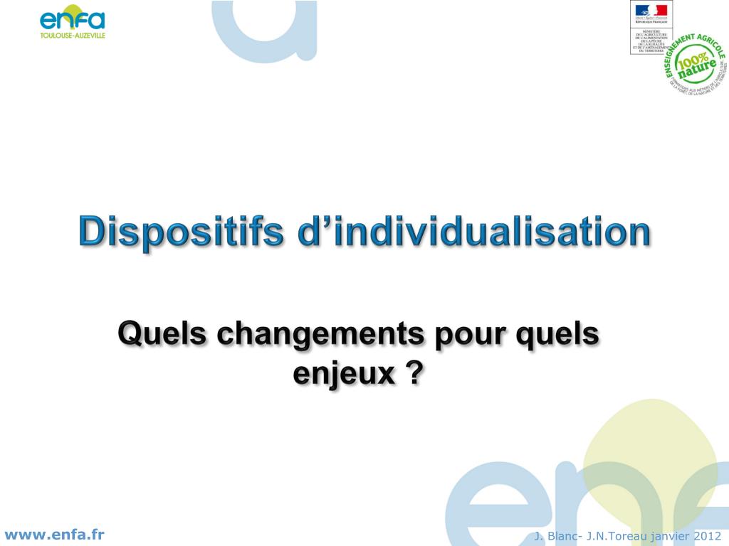 PPT - Dispositifs d’individualisation PowerPoint Presentation, free ...