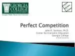 PPT - PRICE DETERMINATION UNDER PERFECT COMPETITION PowerPoint ...