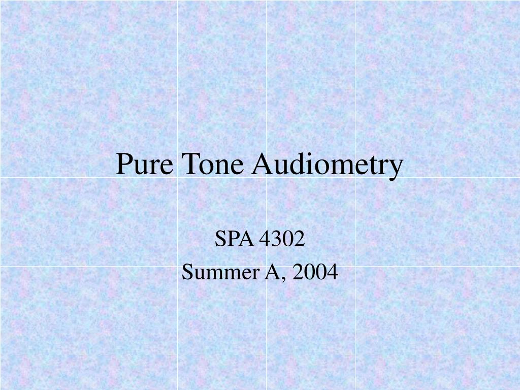 PPT - Pure Tone Audiometry PowerPoint Presentation, free download - ID ...