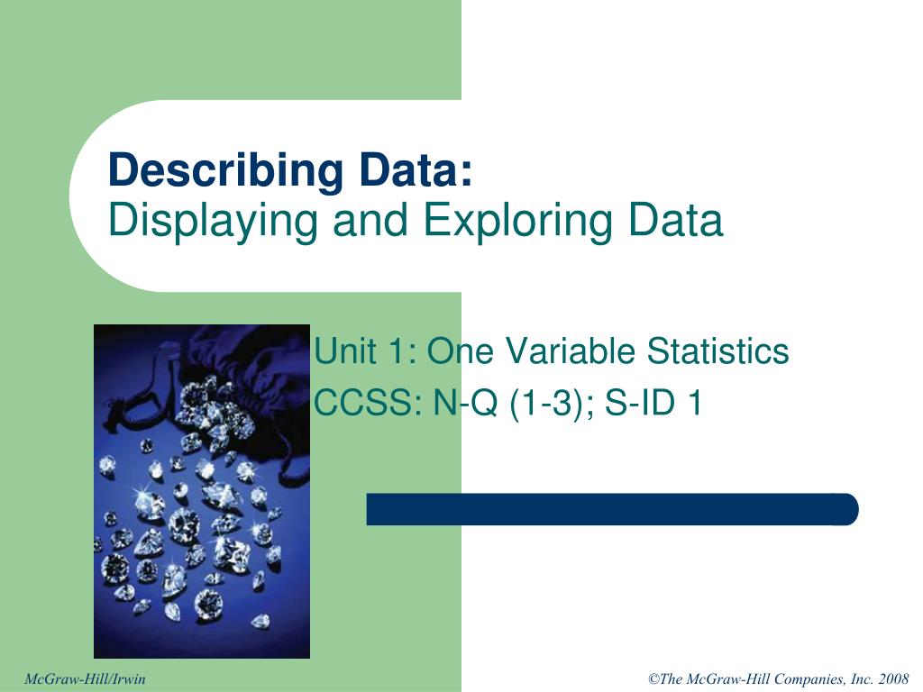 PPT - Describing Data: Displaying and Exploring Data PowerPoint ...