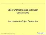 PPT - Object Oriented Analysis and Design Using UML PowerPoint ...