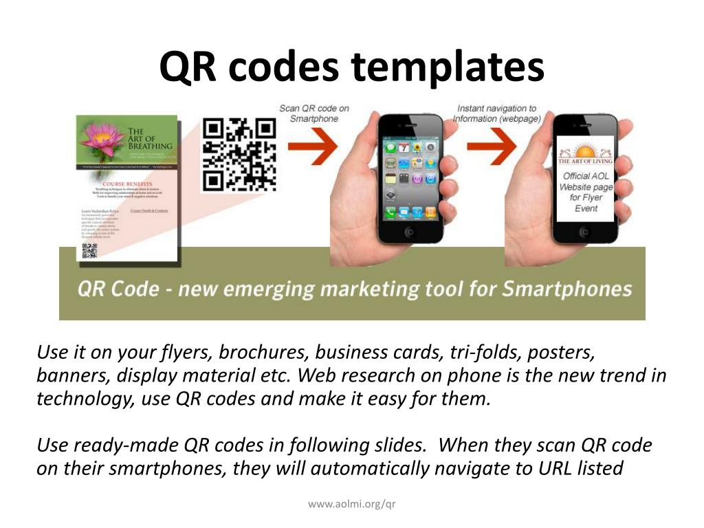 PPT - QR Codes Templates for Marketing Materials | Art of Living ...