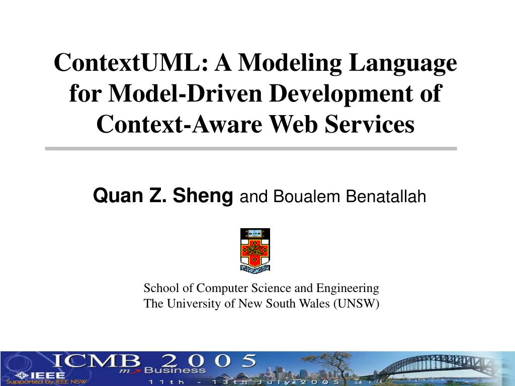 Ppt Contextuml A Modeling Language For Model Driven Development Of