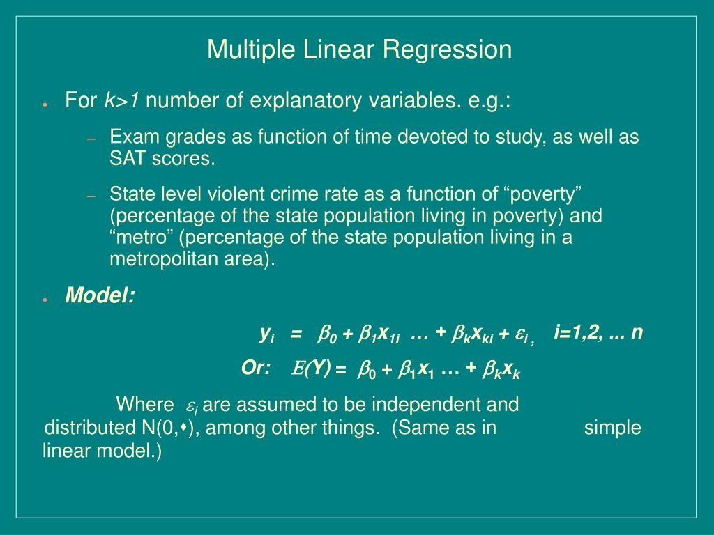 PPT - Multiple Linear Regression PowerPoint Presentation, free download ...