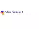 PPT - Chapter 2 - Simple and Multiple Regression PowerPoint ...