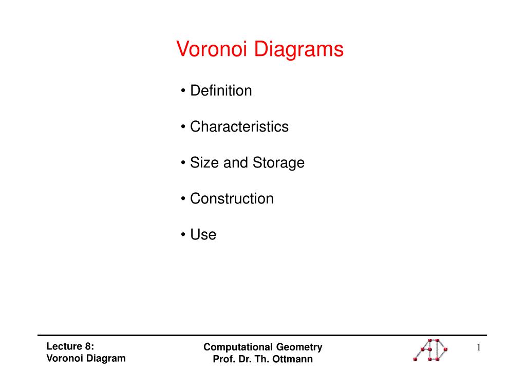 PPT - Voronoi Diagrams PowerPoint Presentation, free download - ID:3221820