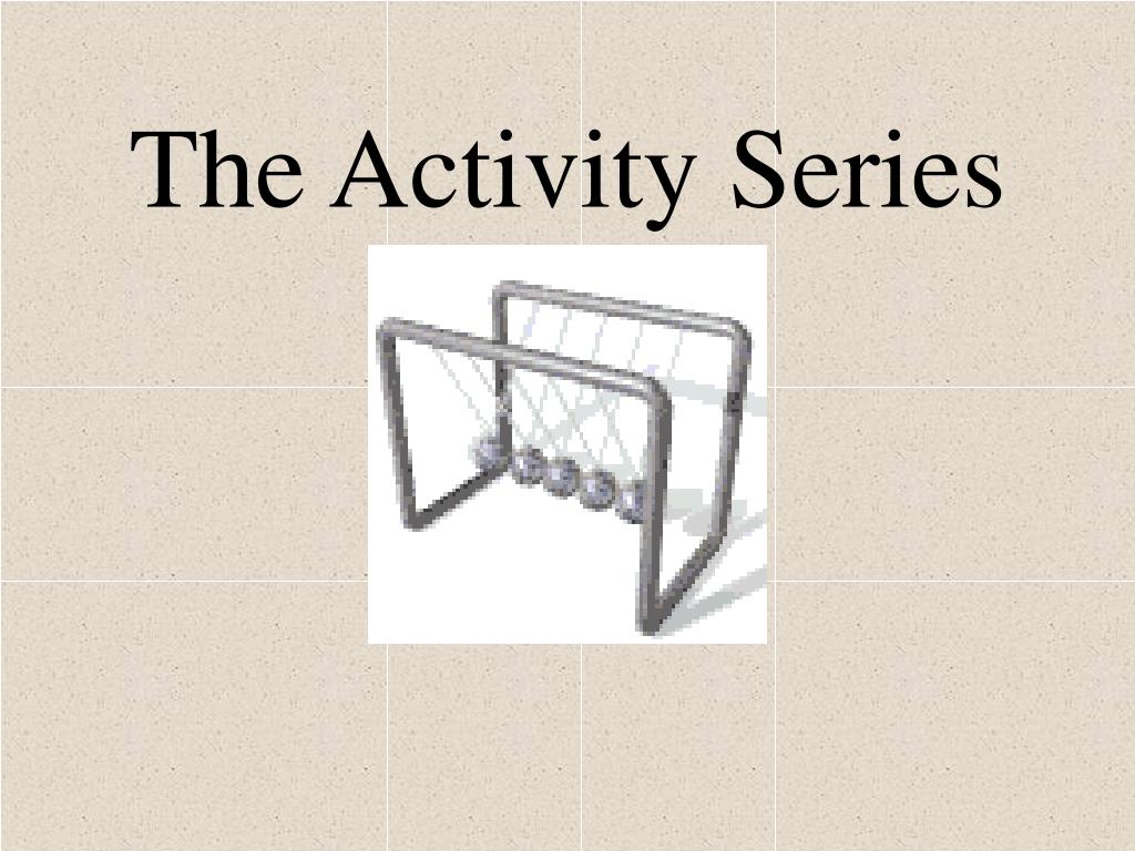 PPT - The Activity Series PowerPoint Presentation, free download - ID ...