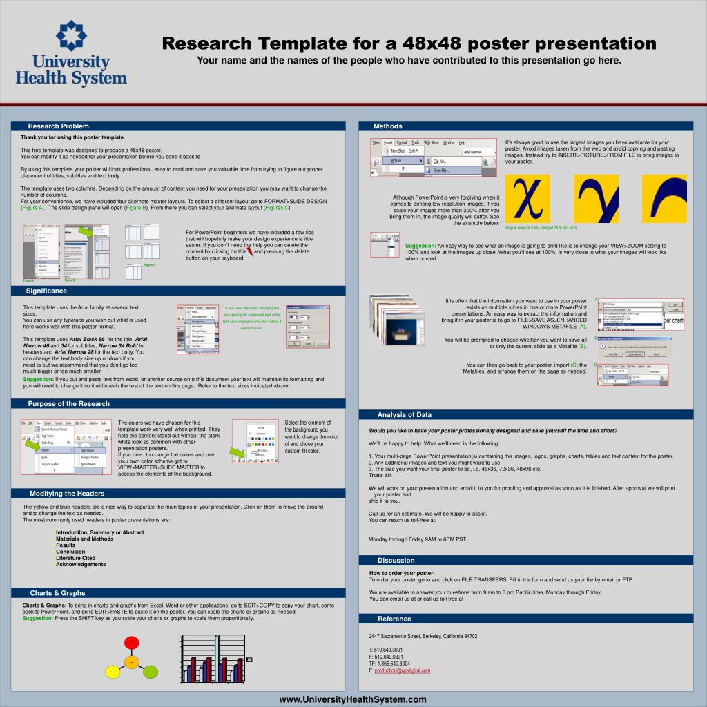 PPT - Research Template for a 48x48 poster presentation PowerPoint ...
