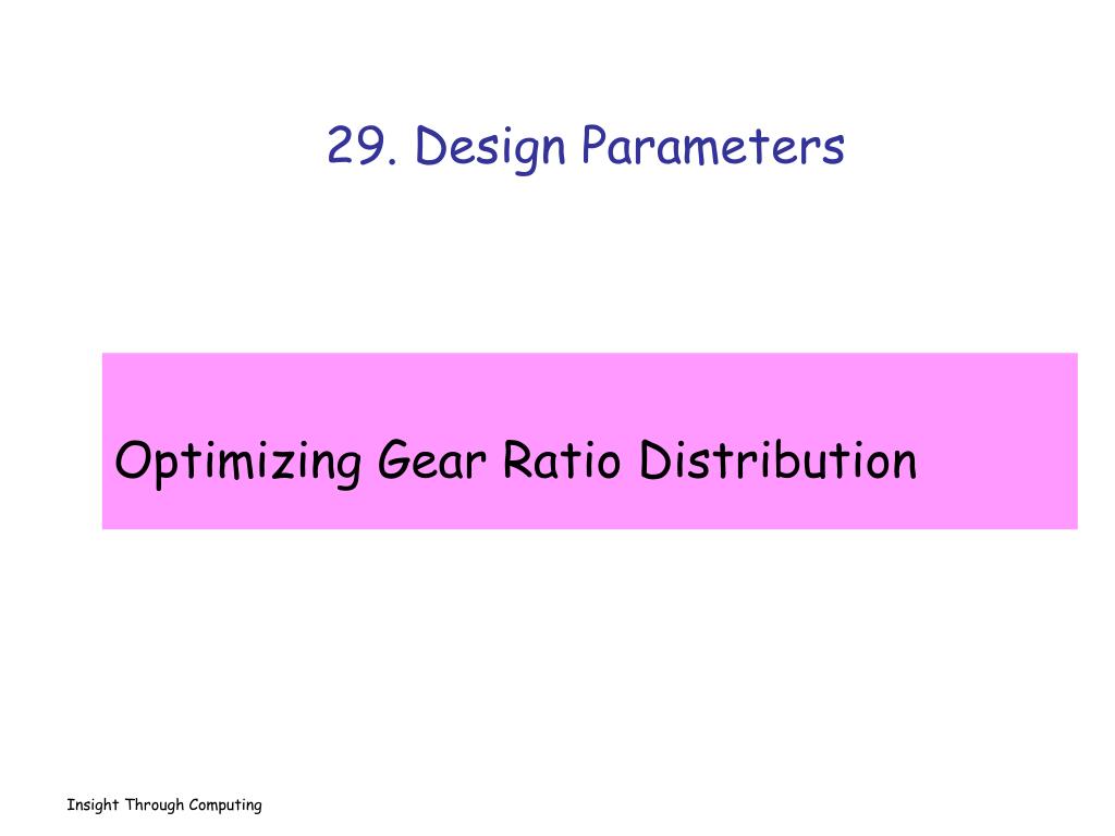 PPT - 29. Design Parameters PowerPoint Presentation, free download - ID ...