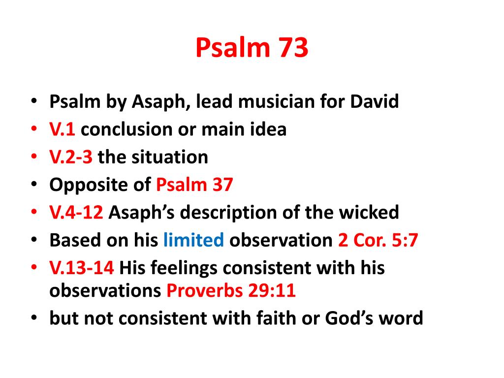 PPT - Psalm 73 PowerPoint Presentation, free download - ID:3225598