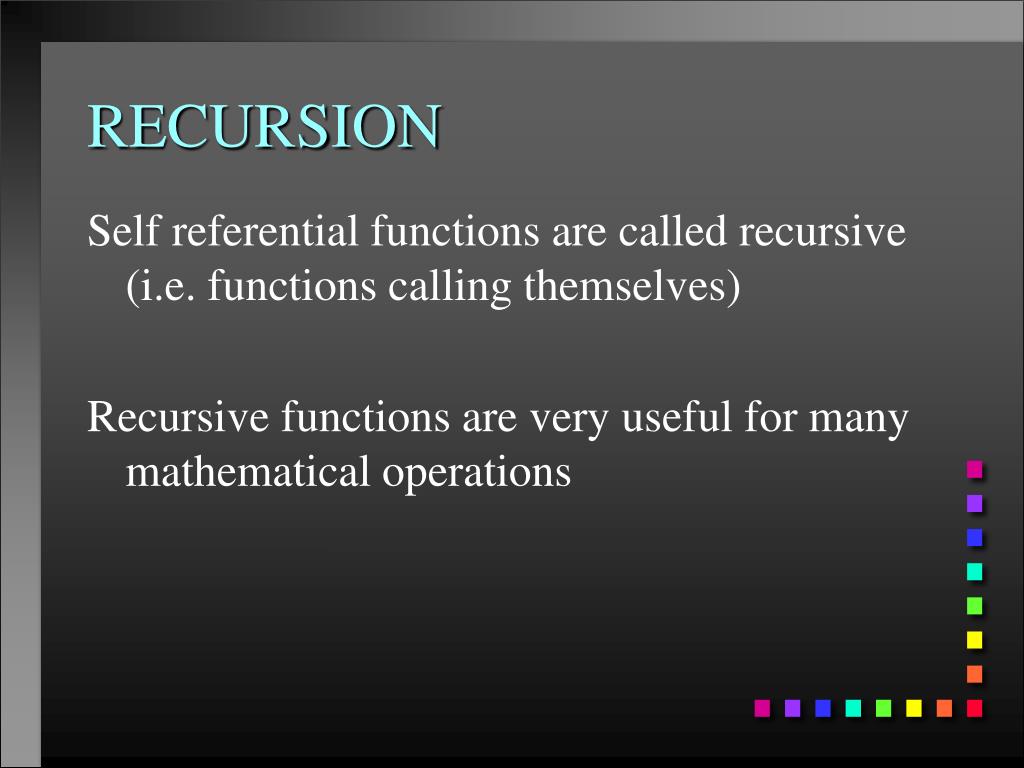 PPT - RECURSION PowerPoint Presentation, free download - ID:3227106