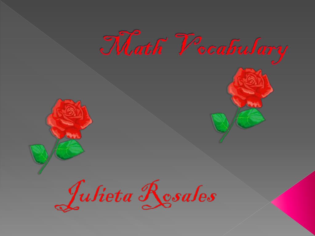 PPT - Math Vocabulary PowerPoint Presentation, free download - ID:3231399
