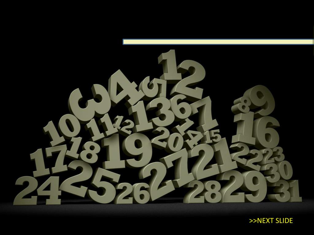 PPT - NUMBERS PowerPoint Presentation, free download - ID:3235495
