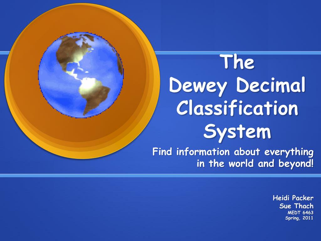 PPT - The Dewey Decimal Classification System PowerPoint Presentation ...