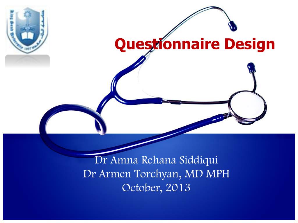 PPT - Questionnaire Design PowerPoint Presentation, free download - ID ...