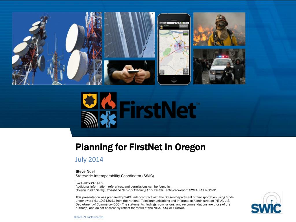 PPT - FirstNet Planning in Oregon - SWIC Operations Report PowerPoint ...