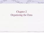PPT - Statistics Chapter 2 Organizing Data PowerPoint Presentation, free download - ID:2018939
