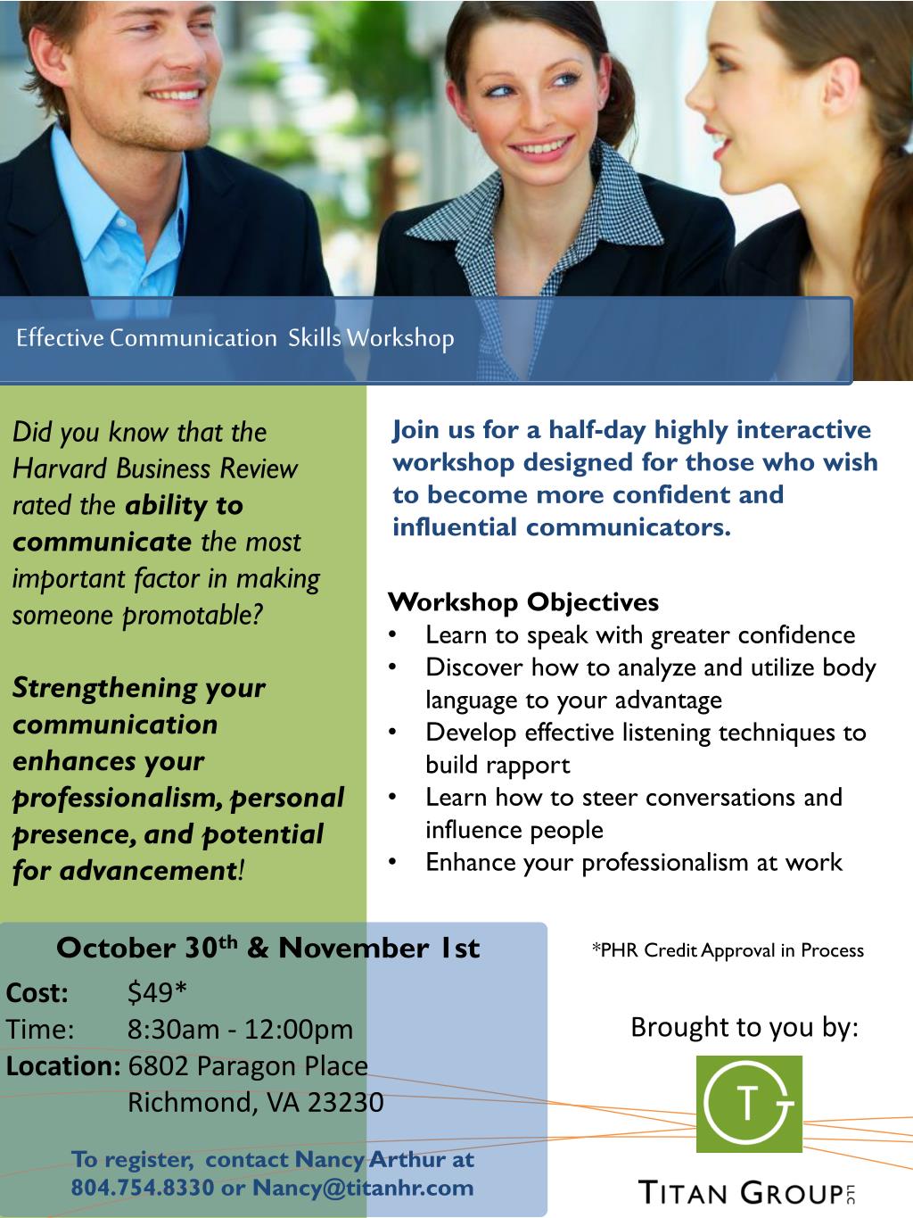 PPT - Effective Communication Skills Workshop PowerPoint Presentation ...