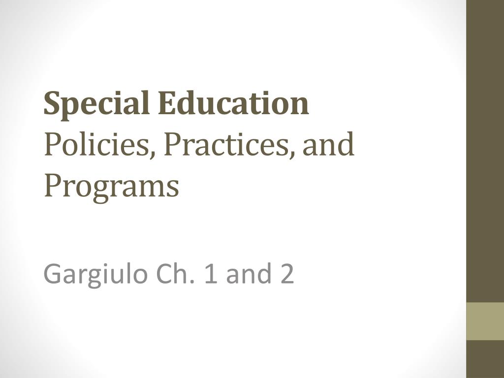 PPT - Understanding Special Education Laws and Regulations PowerPoint ...