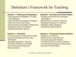 PPT - Charlotte Danielson's Framework for Teaching PowerPoint ...